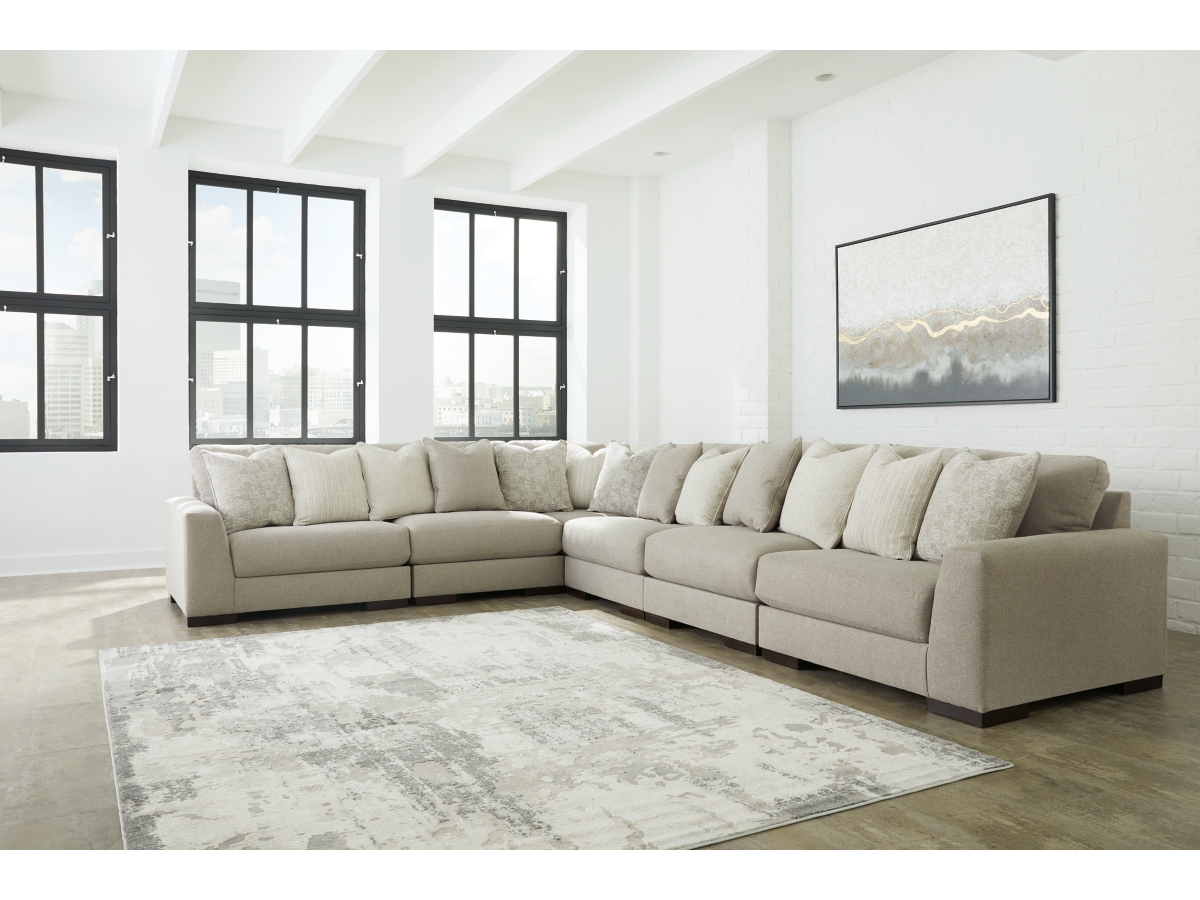 Beige sectional ashley furniture store
