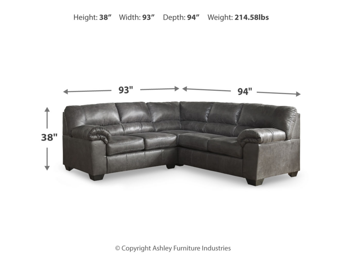 Bladen two piece sectional store