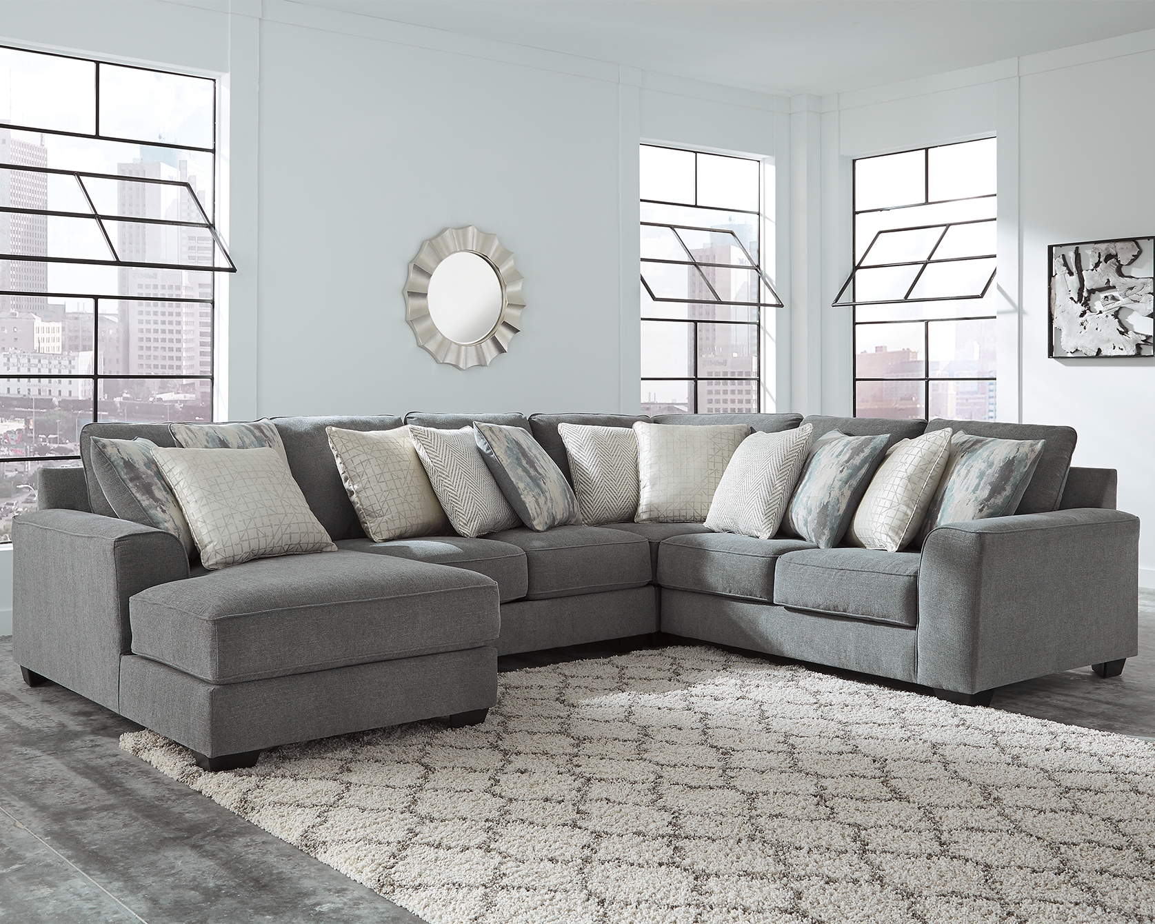 Castano 4 Piece Sectional with Chaise Ashley Furniture Homestore India