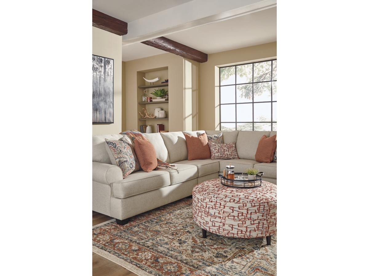 Amici 2 Piece Sectional with Ottoman Ashley