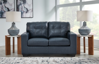 Click here for Santorine Leather Loveseat Leather  Ocean prices