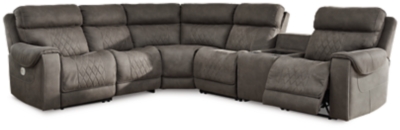 Hoopster 6-Piece Triple Power Reclining Sectional with Touchscreen ...