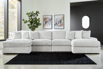 Click here for Stupendous 4-Piece Sectional with Double Chaise  A... prices
