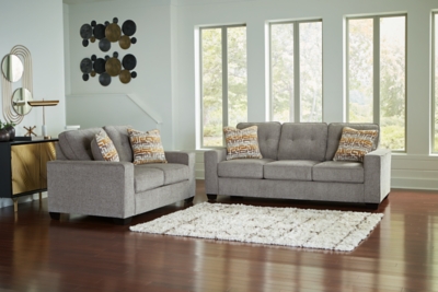 Click here for Storrow Sofa and Loveseat  Iron prices