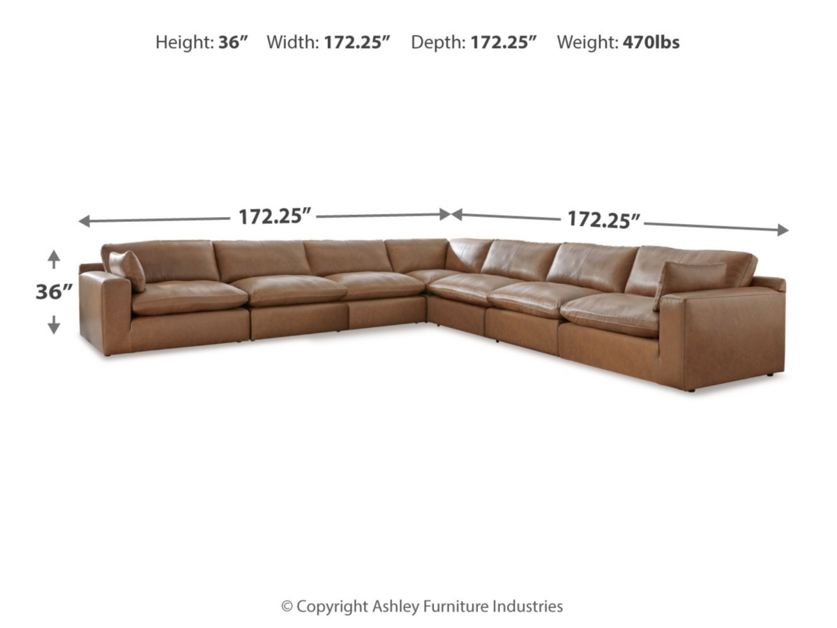 Ashley furniture faux leather sectional store