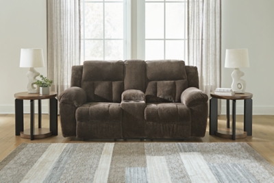 Click here for Frohn Manual Reclining Loveseat with Console  Choc... prices