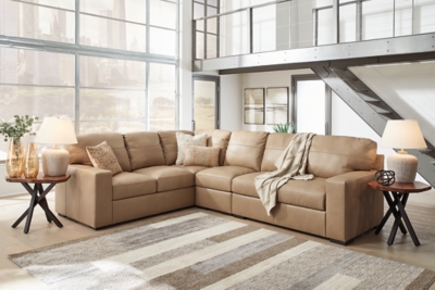 Click here for Bandon 3-Piece Leather Sectional  Toffee prices