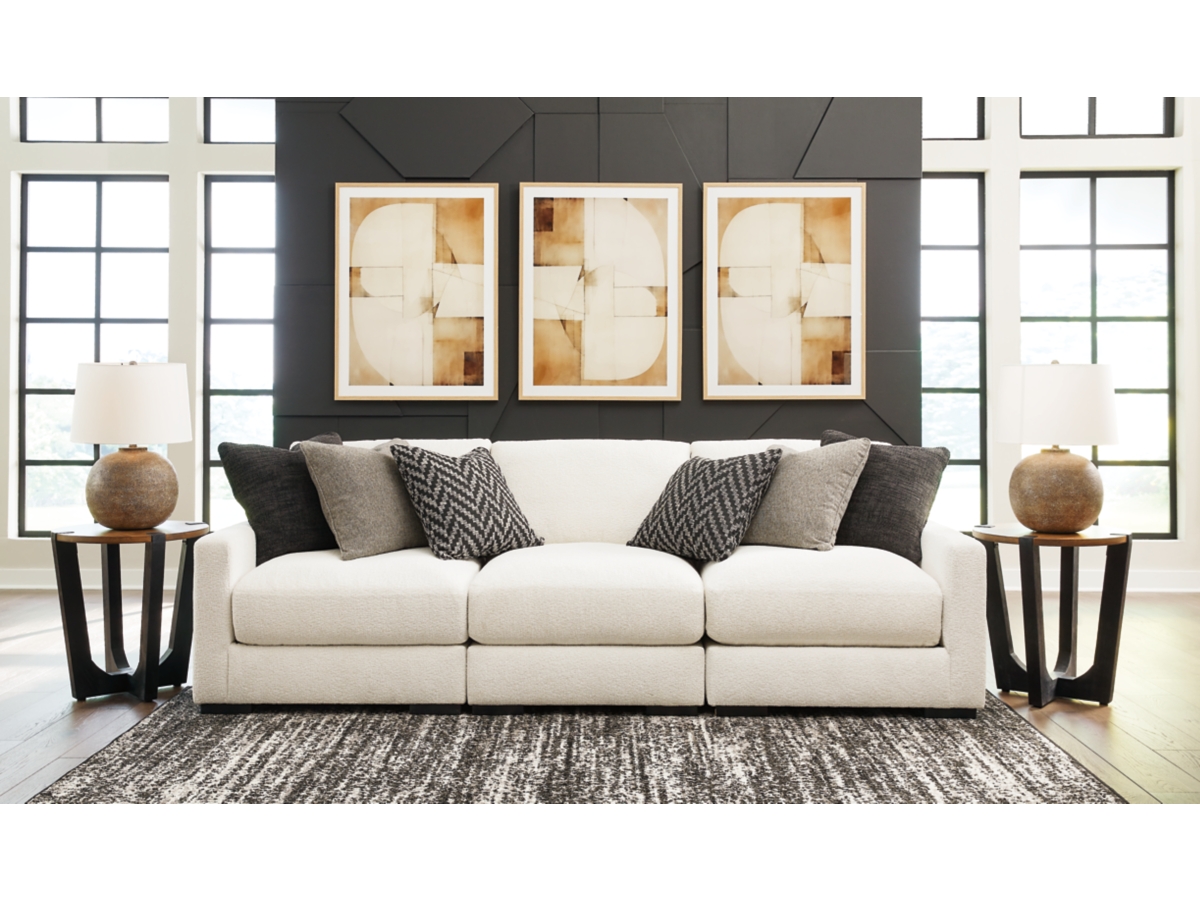 Elissa Court 3 Piece Performance Fabric Modular Sofa
