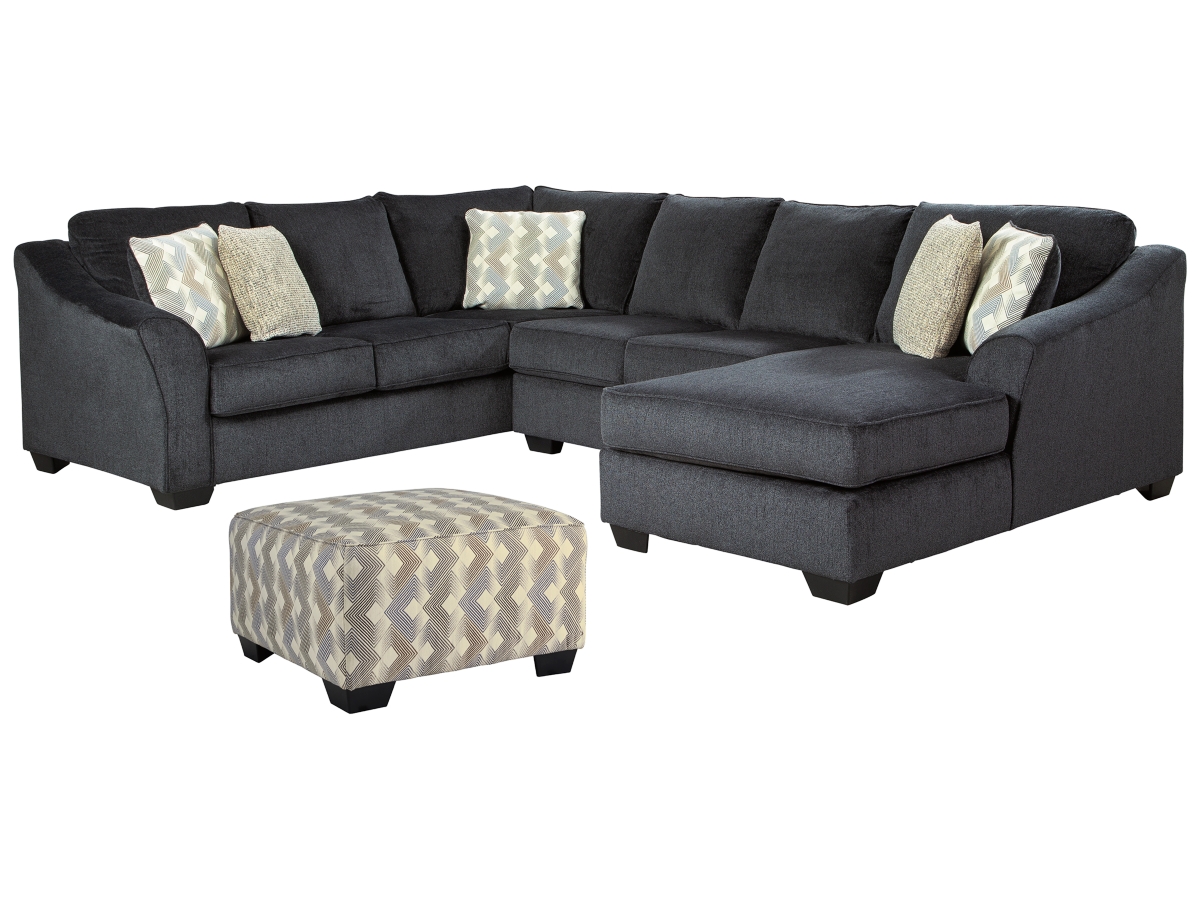 Eltmann 3 Piece Sectional with Ottoman Ashley