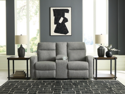Click here for Moreau Place Manual Reclining Loveseat with Consol... prices