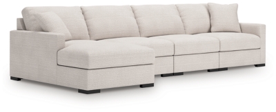 Omaha by Ashley 4-Piece Modular Next-Gen Nuvella™ Performance Fabric Sectional with Chaise