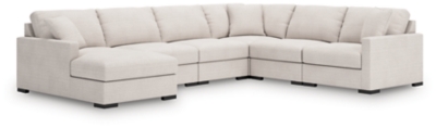 Omaha by Ashley 6-Piece Modular Next-Gen Nuvella™ Performance Fabric Sectional with Chaise