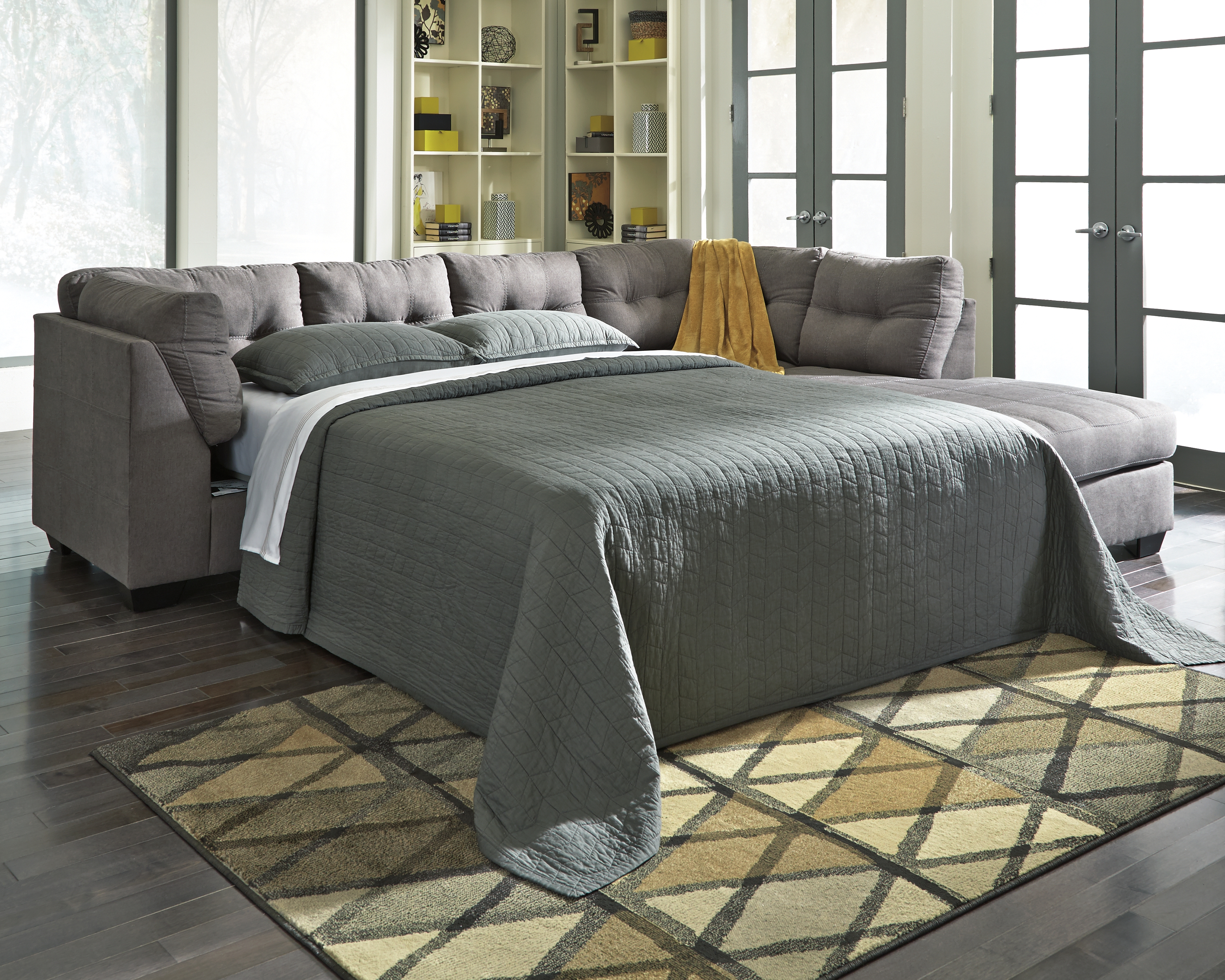 Maier 2 Piece Sleeper Sectional with Chaise Ashley Furniture Homestore India