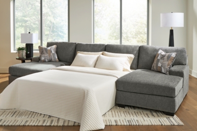 Click here for Newellen 3-Piece Sleeper Sectional with Double Cha... prices