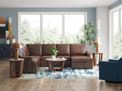 Click here for Modern Day 3-Piece Leather Sectional with Chaise L... prices