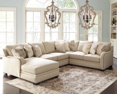 Click here for Luxora 4-Piece Sectional with Chaise  Bisque prices