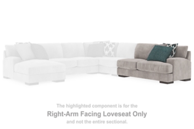 Bardarson Right Arm Facing Loveseat Ashley