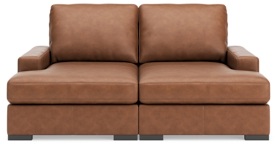 Click here for Calden Leather Super Chaise  Caramel prices