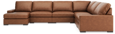 Click here for Ashley Luxe Calden Leather 6-Piece Modular Section... prices