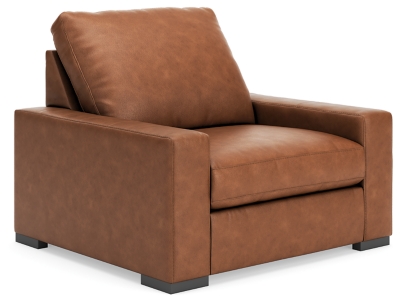 Click here for Calden Leather Oversized Chair Leather  Caramel prices