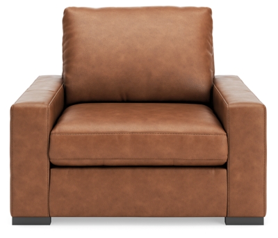 Click here for Calden Leather Oversized Chair Leather  Caramel prices
