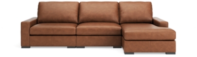 Click here for Calden 3-Piece Leather Modular Sectional with Chai... prices