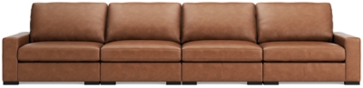 Click here for Calden 4-Piece Leather Modular Sectional  Caramel prices
