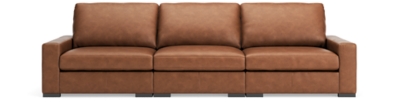 Click here for Calden 3-Piece Leather Modular Sectional Sofa  Car... prices