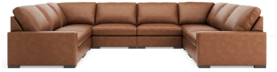 Click here for Calden 8-Piece Leather Modular U-Shaped Sectional... prices