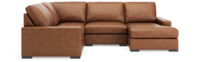 Click here for Calden 4-Piece Leather Modular Sectional with Chai... prices