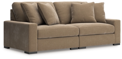 Click here for Calden 2-Piece Velvet Modular Loveseat  Sable prices