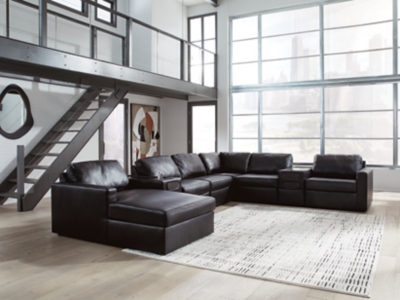 Click here for ModMax II 8-Piece Leather Modular Sectional with C... prices