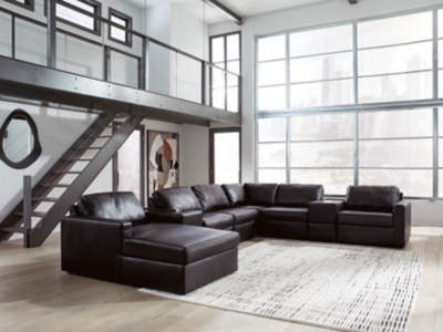Click here for ModMax II 8-Piece Leather Modular Sectional with C... prices