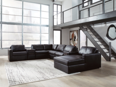 Click here for ModMax II 8-Piece Leather Modular Sectional with C... prices