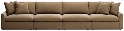 Click here for Whitehaven 4-Piece Velvet Modular Sectional  Sable prices