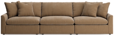 Click here for Whitehaven 3-Piece Velvet Modular Sofa  Sable prices