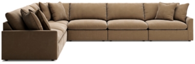 Click here for Whitehaven 6-Piece Velvet Modular L-Shaped Section... prices