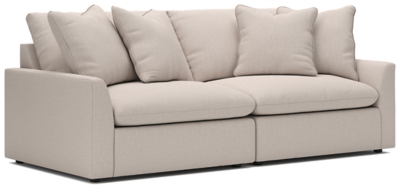 Click here for Whitehaven 2-Piece Boucle Modular Loveseat  Oyster prices