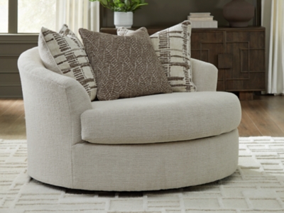 Click here for Barrelton Oversized Swivel Accent Chair  Barley prices