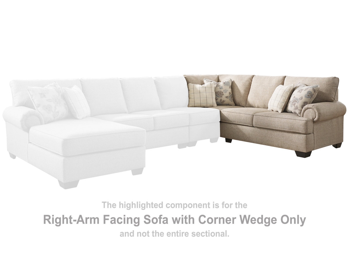 Baceno Right Arm Facing Sofa with Corner Wedge