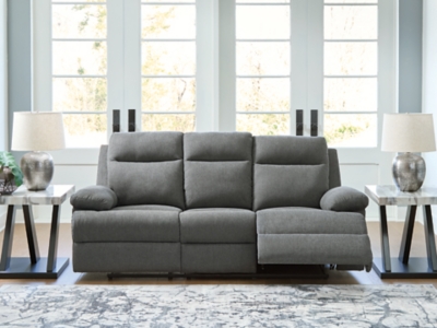 Click here for Tarrant Reclining Sofa with Drop Down Table  Charc... prices
