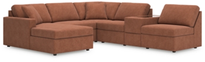 Modmax 6-Piece Modular Next-Gen Nuvella™ Performance Fabric Sectional ...