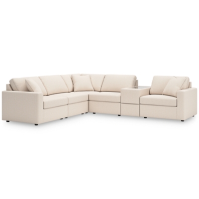 Modmax 6-Piece Performance Fabric Modular Sectional with Console | Ashley