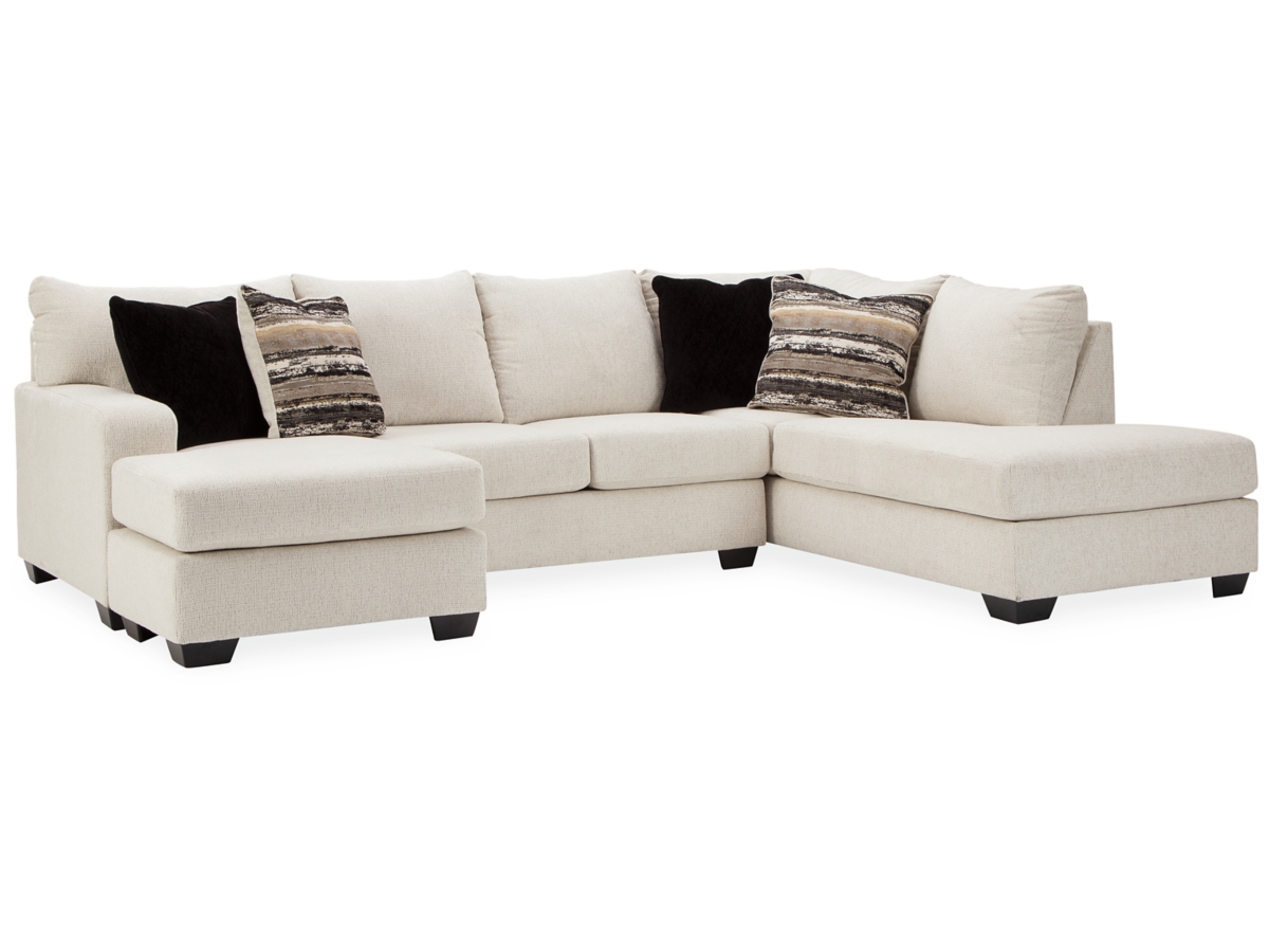 Ashley furniture white sectional store