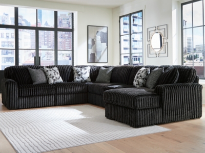 Midnight-Madness 6-Piece Sectional with Chaise | Ashley