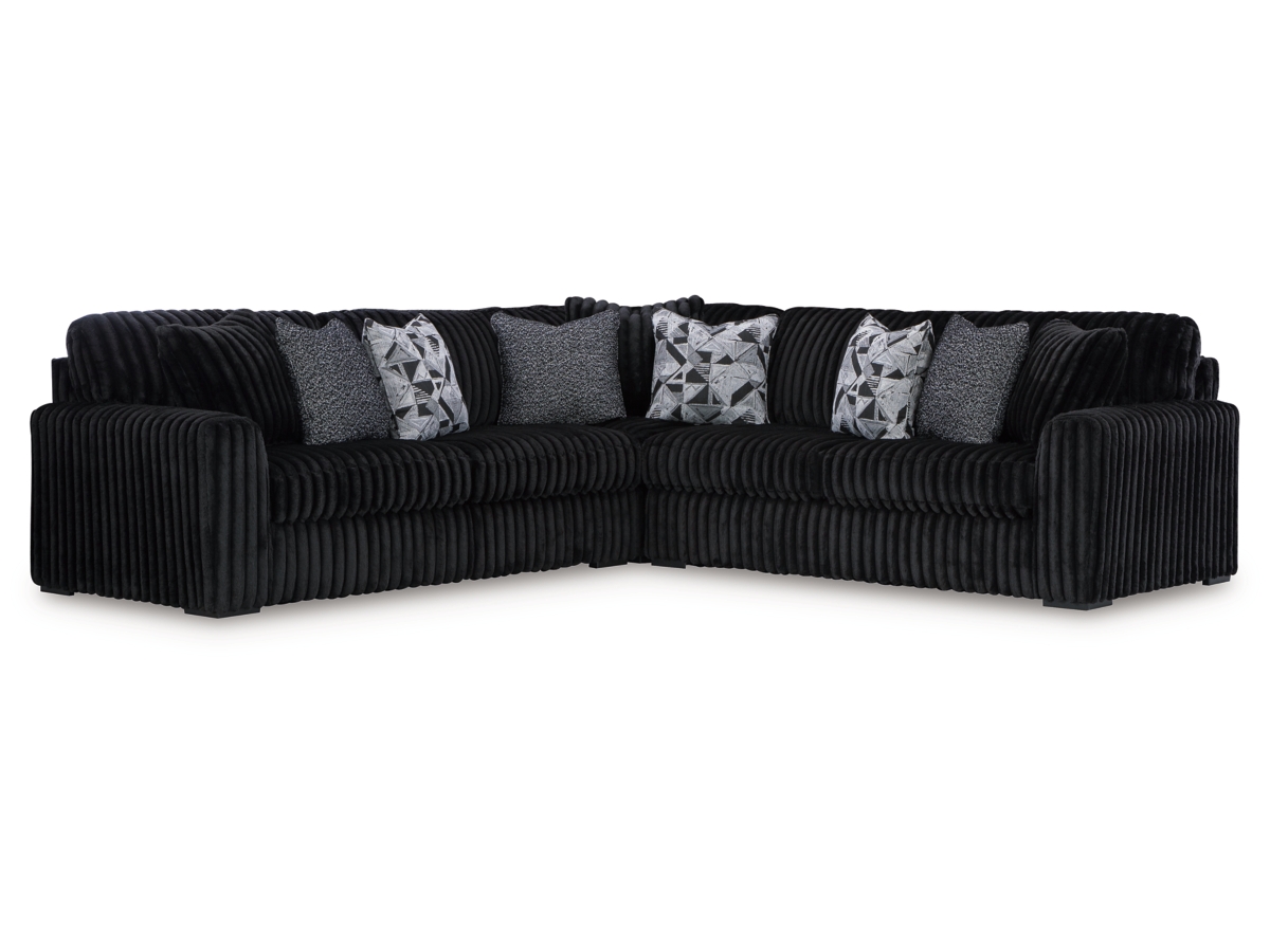 Midnight Madness 3 Piece Sectional Ashley