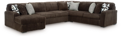 Midnight-Madness 4-Piece Sectional with Chaise | Ashley