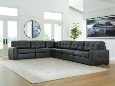 Click here for Brindley Pier 6-Piece Leather Modular Sectional Le... prices