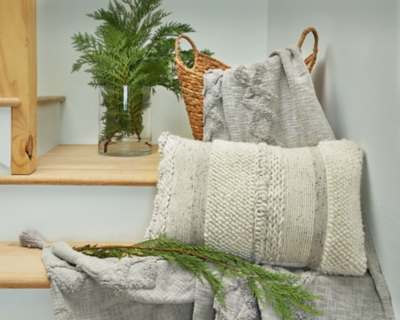 Click here for Standon Pillow  Gray/White prices