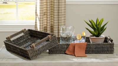 Click here for Halima Tray (Set of 2)  Antique Gray prices
